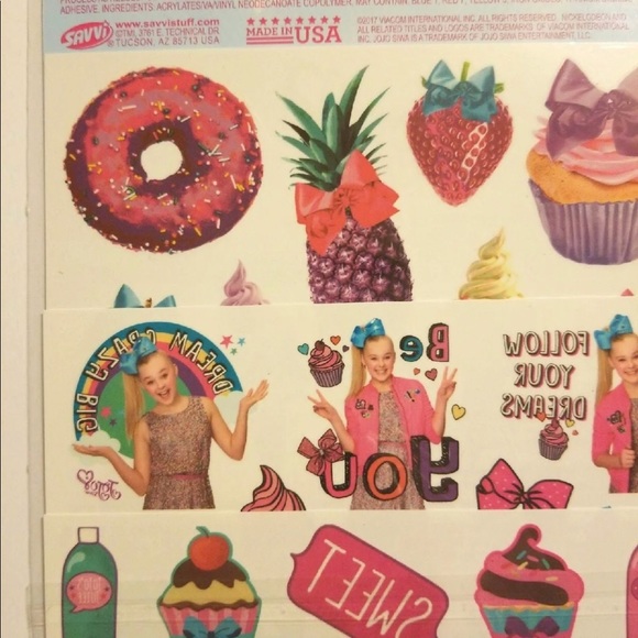 Nickelodeon | Accessories | Jojo Siwa 25 Tattoos Pack | Poshmark